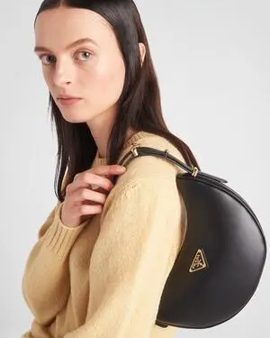Prada Arqué Shoulder Bag - Black