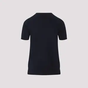Miu Miu Cashmere Crew-neck Sweater With Argyle Pattern