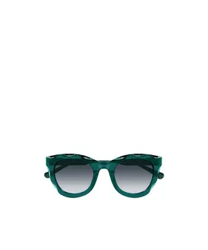 Chloé Eyewear Oval Frame Sunglasses - Green