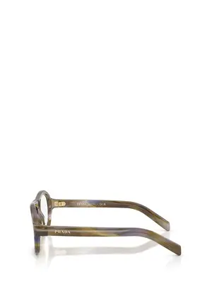 Prada Oval Frame Eyeglasses - Gray