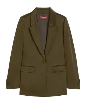 Max Mara Notched Lapel Blazer - Brown