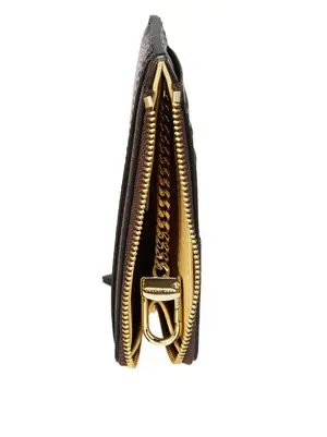 Marc Jacobs Leather Top Zip Wallet - Brown