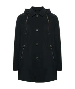 Herno Button-up Hooded Jacket
