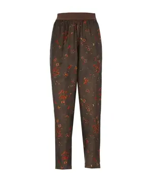 UMA WANG Printed Elastic Belt Casual Pants