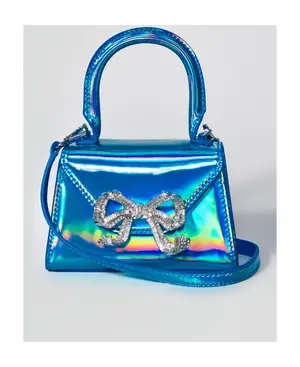 SELF-PORTRAIT Metal Bow Shoulder Bag
