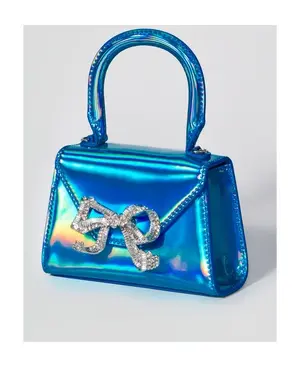 SELF-PORTRAIT Metal Bow Shoulder Bag