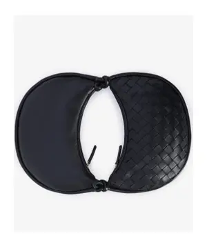 Bottega Veneta Intrecciato Shoulder Bag - Black