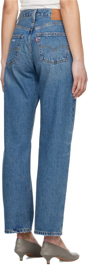 LEVI'S 501 90s Relaxed Fit Straight Leg Jeans - Gray