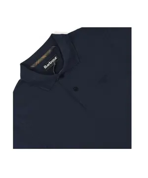 Barbour Premium Tartan Pique Polo Shirt - Navy