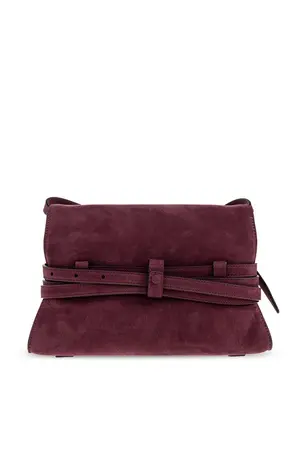 Moschino Belted Suede Cross Body Bag