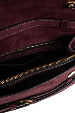 Moschino Belted Suede Cross Body Bag