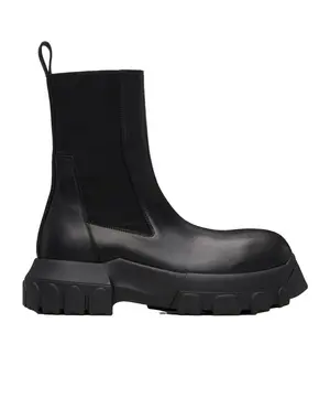 Rick Owens Chunky Tractor Boots - Black
