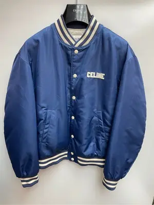 Celine Loose Teddy Jacket In Nylon