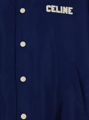 Celine Loose Teddy Jacket In Nylon