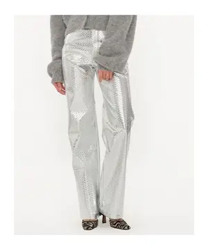 ROTATE BY BIRGER CHRISTENSEN Braided Straight-leg Trousers