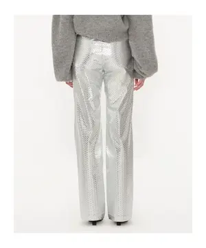 ROTATE BY BIRGER CHRISTENSEN Braided Straight-leg Trousers