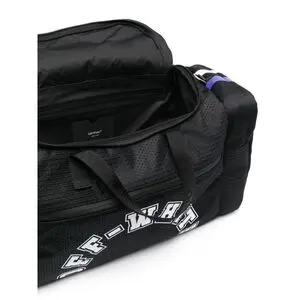 Off-White Logo-print Mesh Holdall - Black