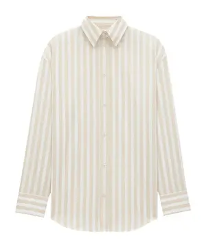 Saint Laurent Cassandre Striped Button-up Shirt - No