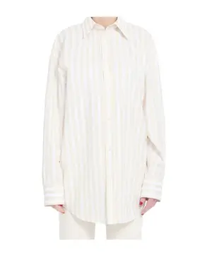 Saint Laurent Cassandre Striped Button-up Shirt