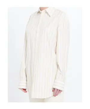 Saint Laurent Cassandre Striped Button-up Shirt