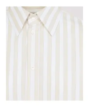 Saint Laurent Cassandre Striped Button-up Shirt