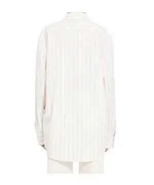 Saint Laurent Cassandre Striped Button-up Shirt