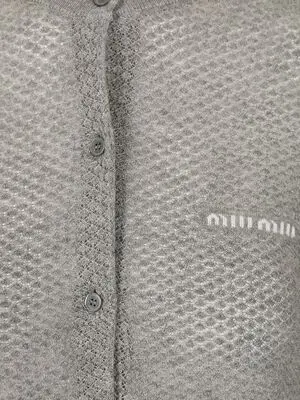 Miu Miu Crewneck Button-up Cardigan