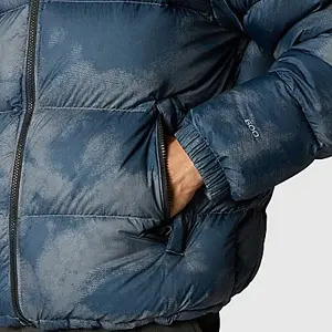 The North Face Logo Embroidered Puffer Jacket - Black