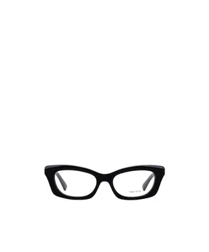 Alexander McQueen Rectangular Frame Glasses - Black
