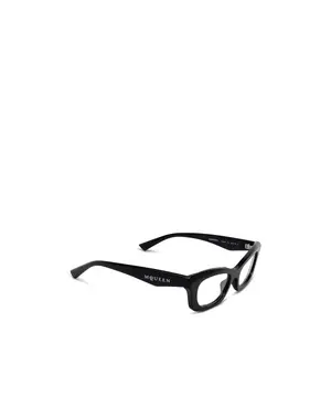 Alexander McQueen Rectangular Frame Glasses - Black