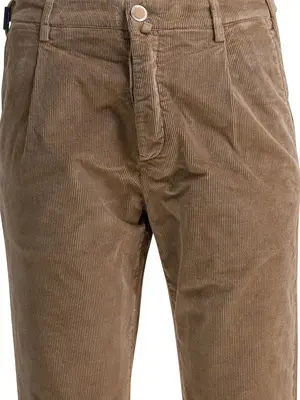 Jacob Cohen Tailored Corduroy Trousers - Brown