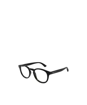 Alexander McQueen Round Frame Eyeglasses - Black