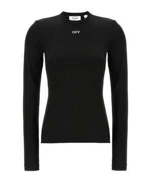 Off-White Off Stamp Crewneck Jumper - Black