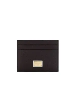 Dolce & Gabbana Dolce Gabbana Logo Plaque Cardholder - Black