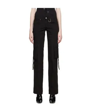 Blumarine Low-rise Cargo Trousers With Eyelet Detail