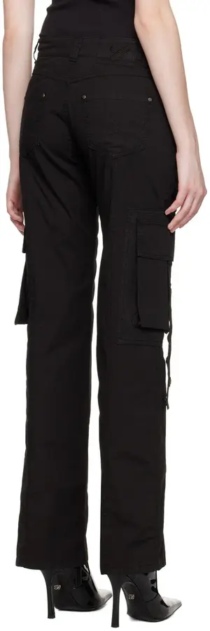 Blumarine Low-rise Cargo Trousers With Eyelet Detail