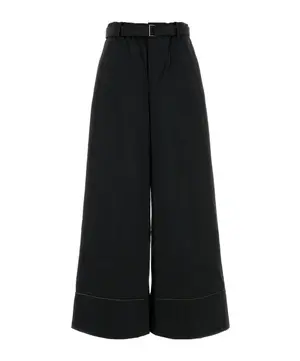 Sacai Belted Wide Leg Pants