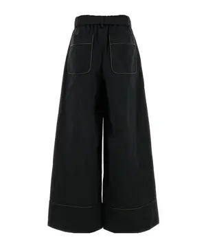 Sacai Belted Wide Leg Pants