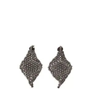 Brunello Cucinelli Sculptured Earrings - Lignite Ash