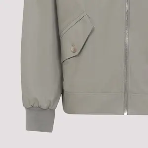 Givenchy Harrington Jacket In Cotton With Leather Details - Beige