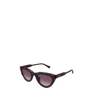 Chloé Eyewear Cat-eye Frame Sunglasses - Deep Fuchsia