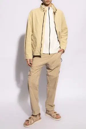 Stone Island Logo Patch Mid-rise Trousers