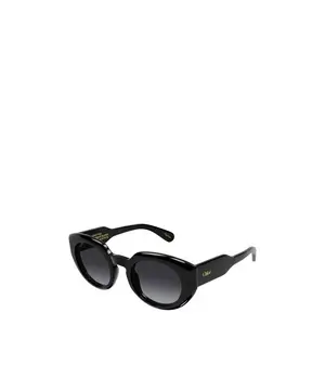 Chloé Eyewear Oval Frame Sunglasses - Black