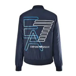 EA7 Bomber Jacket With Logo Detail