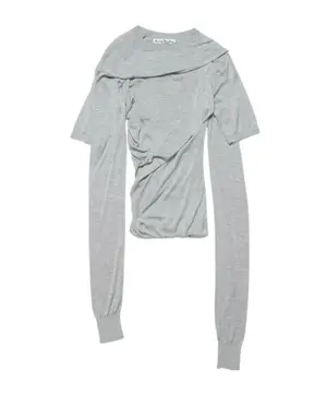 Acne Studios Asymmetrical T-shirt With Layered Design