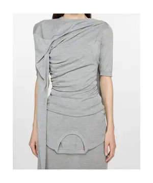 Acne Studios Asymmetrical T-shirt With Layered Design