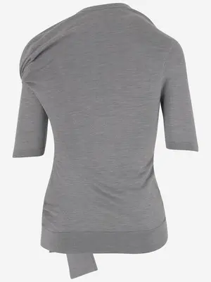 Acne Studios Asymmetrical T-shirt With Layered Design