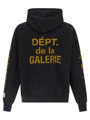 GALLERY DEPT. Logo Printed Distressed Hoodie