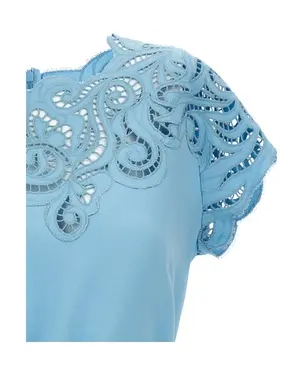 Ermanno Scervino Lace Belted Mini Dress