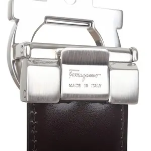 FERRAGAMO Double-sided Logo Belt - Red